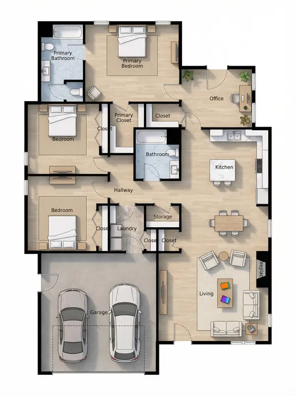 Free 3 Bedroom House Plans | Drafted