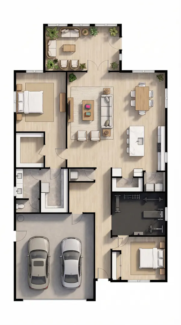 Free 3 Bedroom House Plans | Drafted