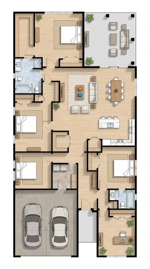 Free Bold 2,000 to 3,500 Sq Ft House Plans with Home Office and Rec ...