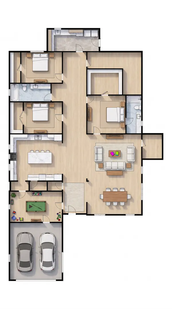 Free Bold 2 Bath 3,500 to 5,000 Sq Ft House Plans with Rec Room | Drafted